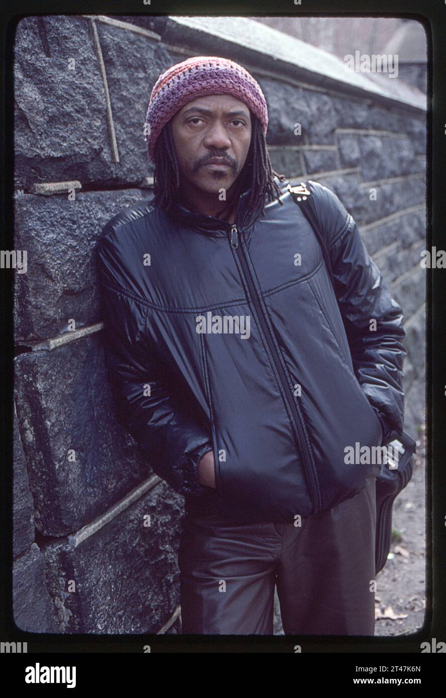 Posed posed portrait of OLIVER LAKE, jazz musician, saxophonist ...