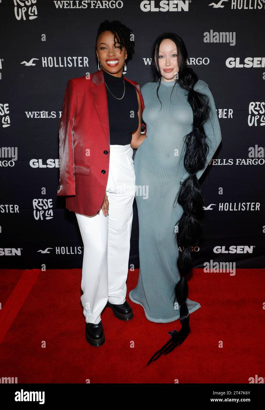 LOS ANGELES, CA - OCTOBER 28: Melanie Willingham-Jaggers, Noah Cyrus at ...