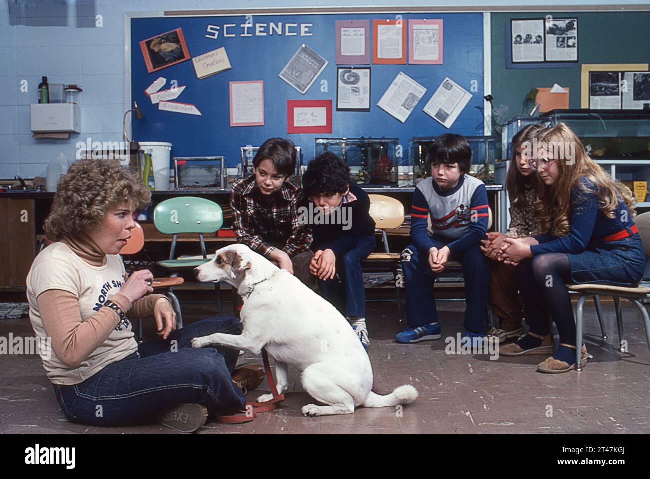 A deaf girl who has taught her dog how to obey commands given in sign ...