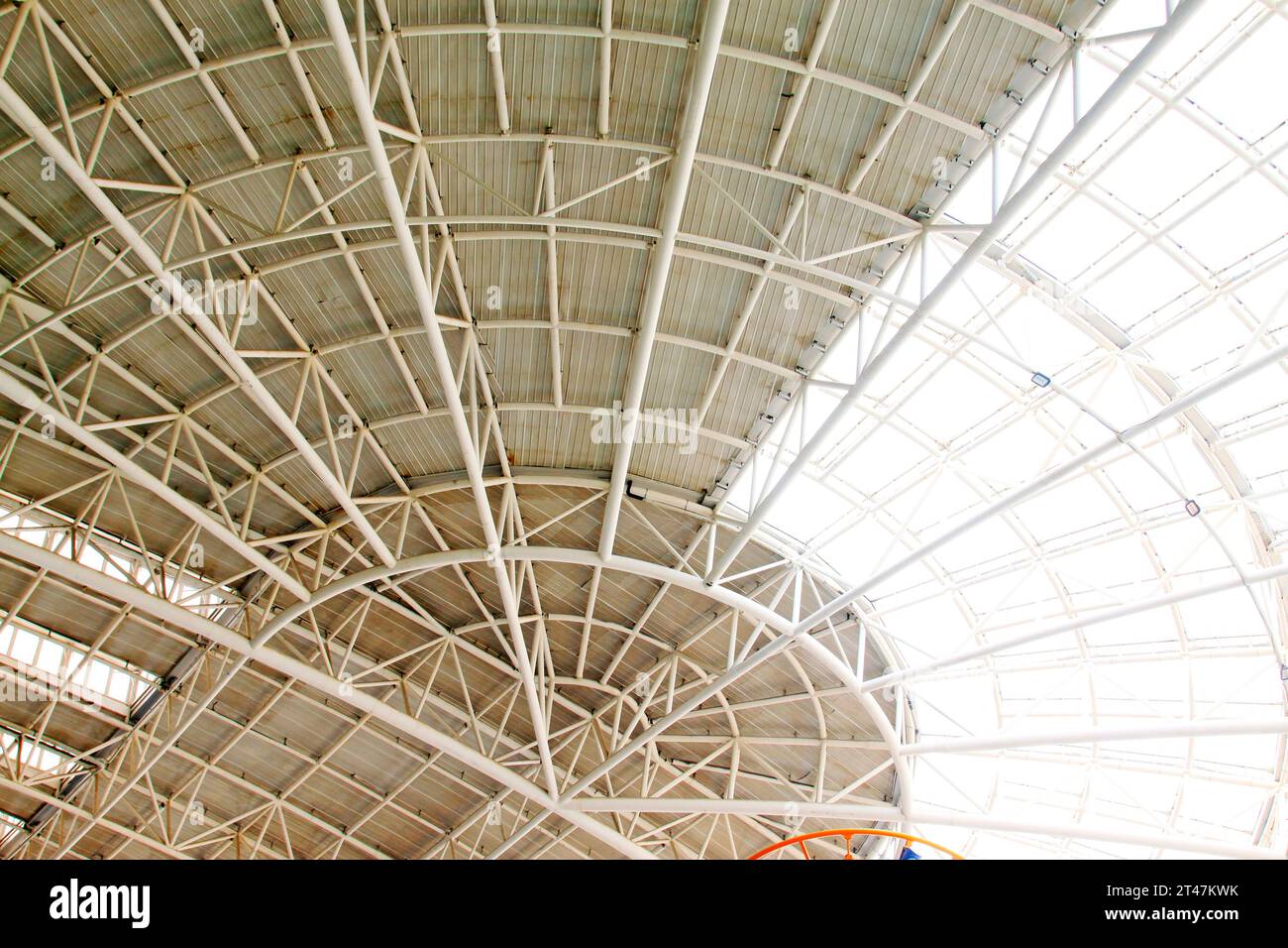Large steel structure truss, closeup of photo Stock Photo - Alamy