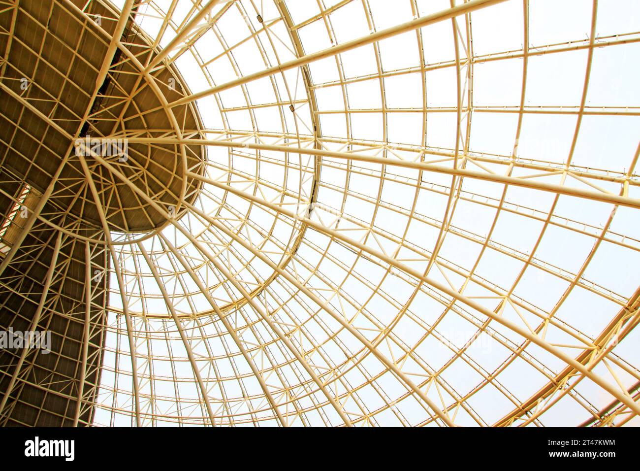 Large steel structure truss, closeup of photo Stock Photo - Alamy