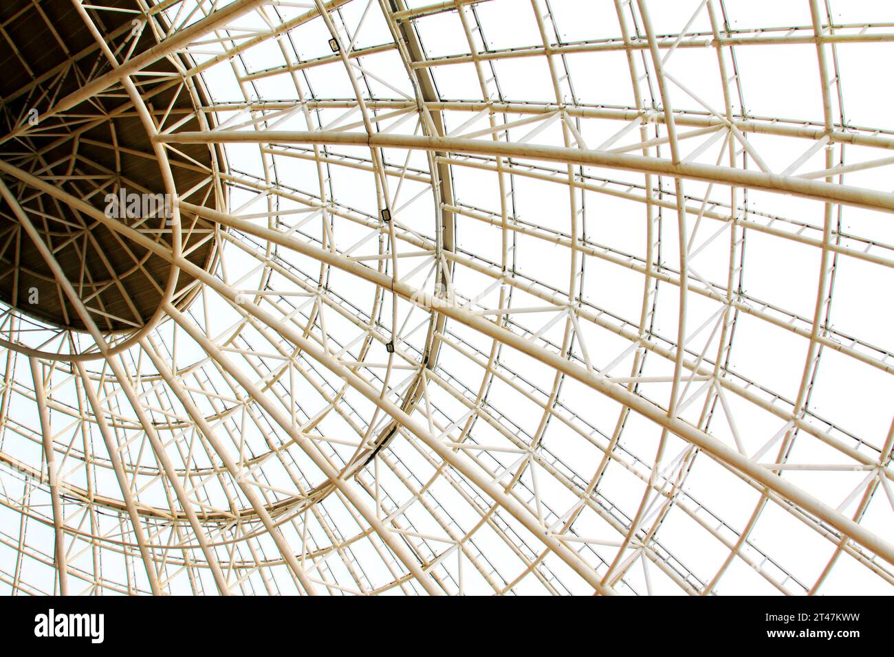 Large steel structure truss, closeup of photo Stock Photo - Alamy