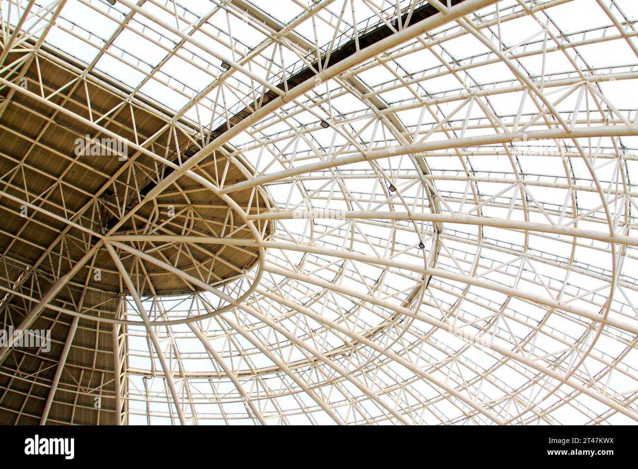 Large steel structure truss, closeup of photo Stock Photo - Alamy
