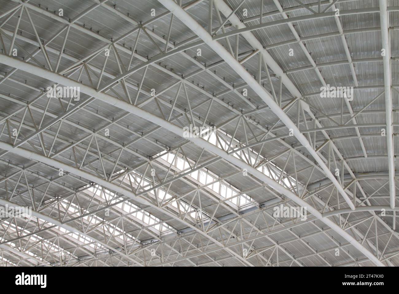 Large steel structure truss, closeup of photo Stock Photo - Alamy