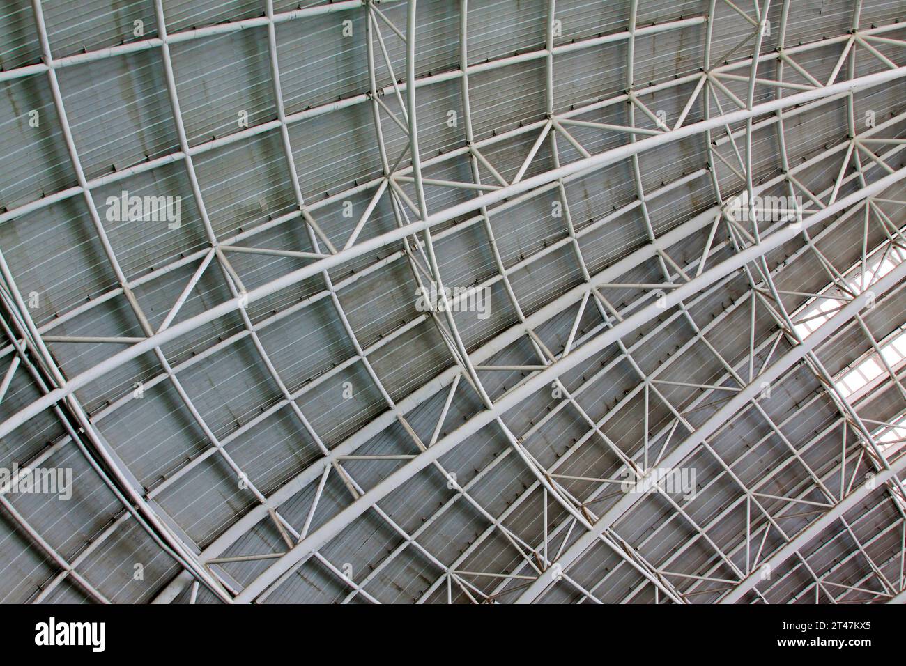 Large steel structure truss, closeup of photo Stock Photo - Alamy