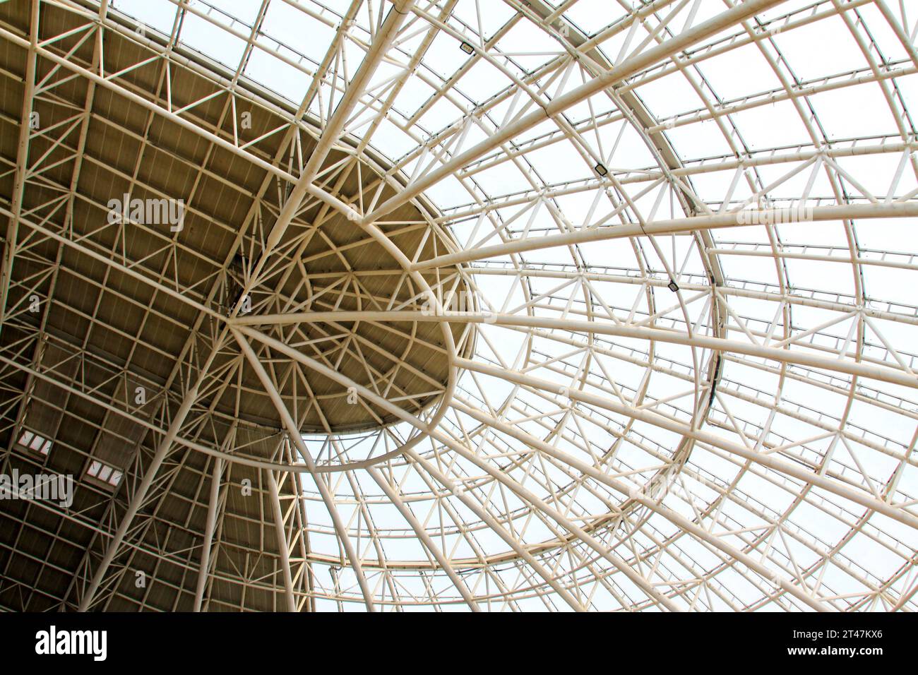 Large steel structure truss, closeup of photo Stock Photo - Alamy