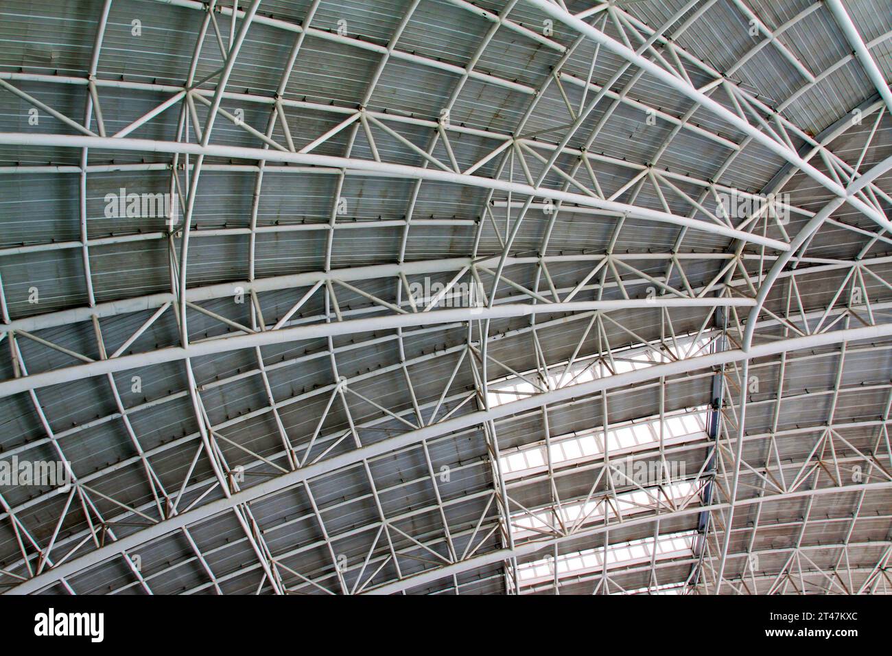 Large steel structure truss, closeup of photo Stock Photo - Alamy