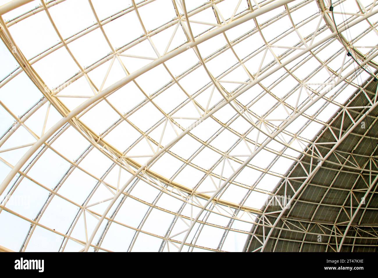 Large steel structure truss, closeup of photo Stock Photo - Alamy