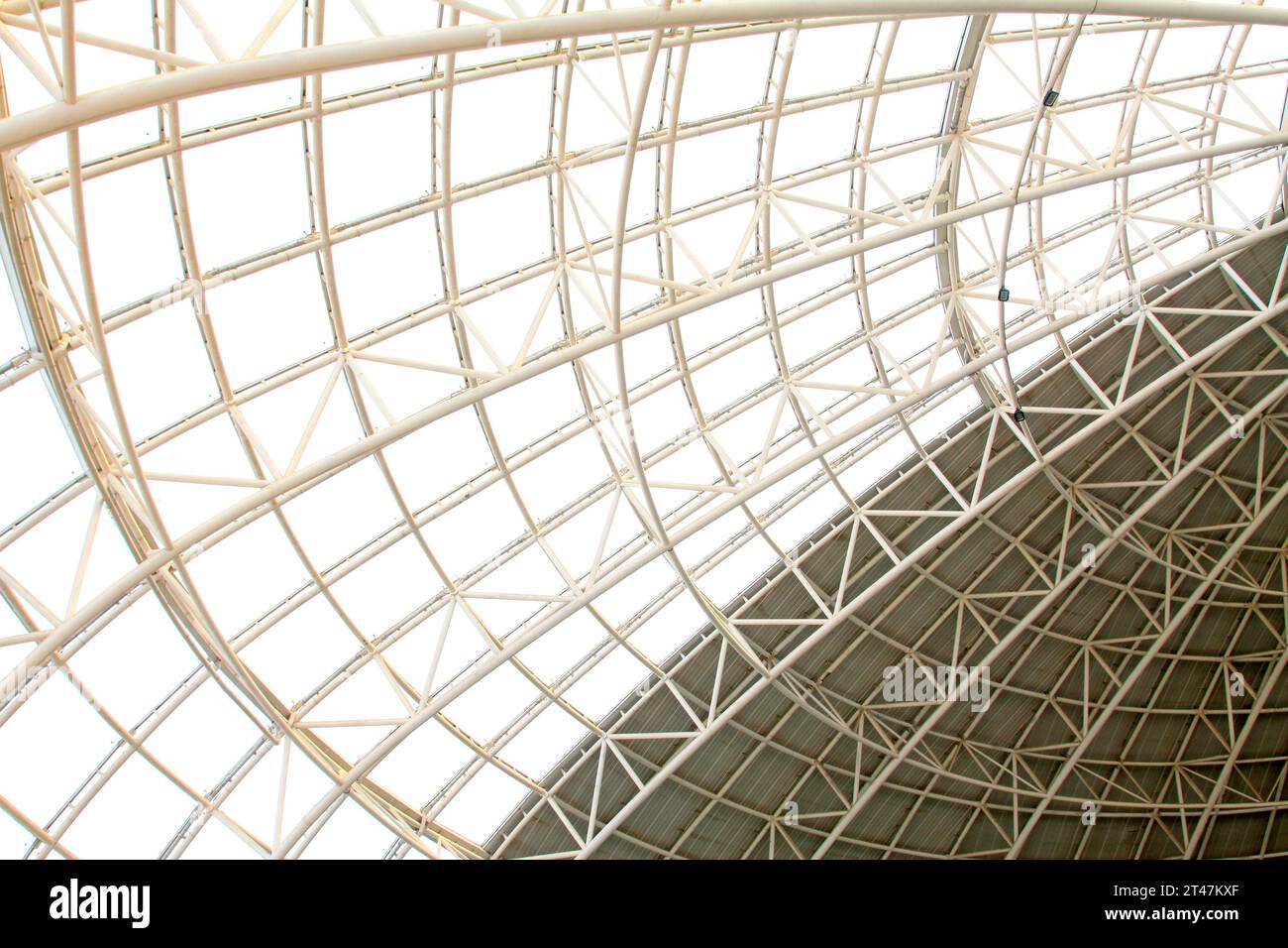 Large steel structure truss, closeup of photo Stock Photo - Alamy