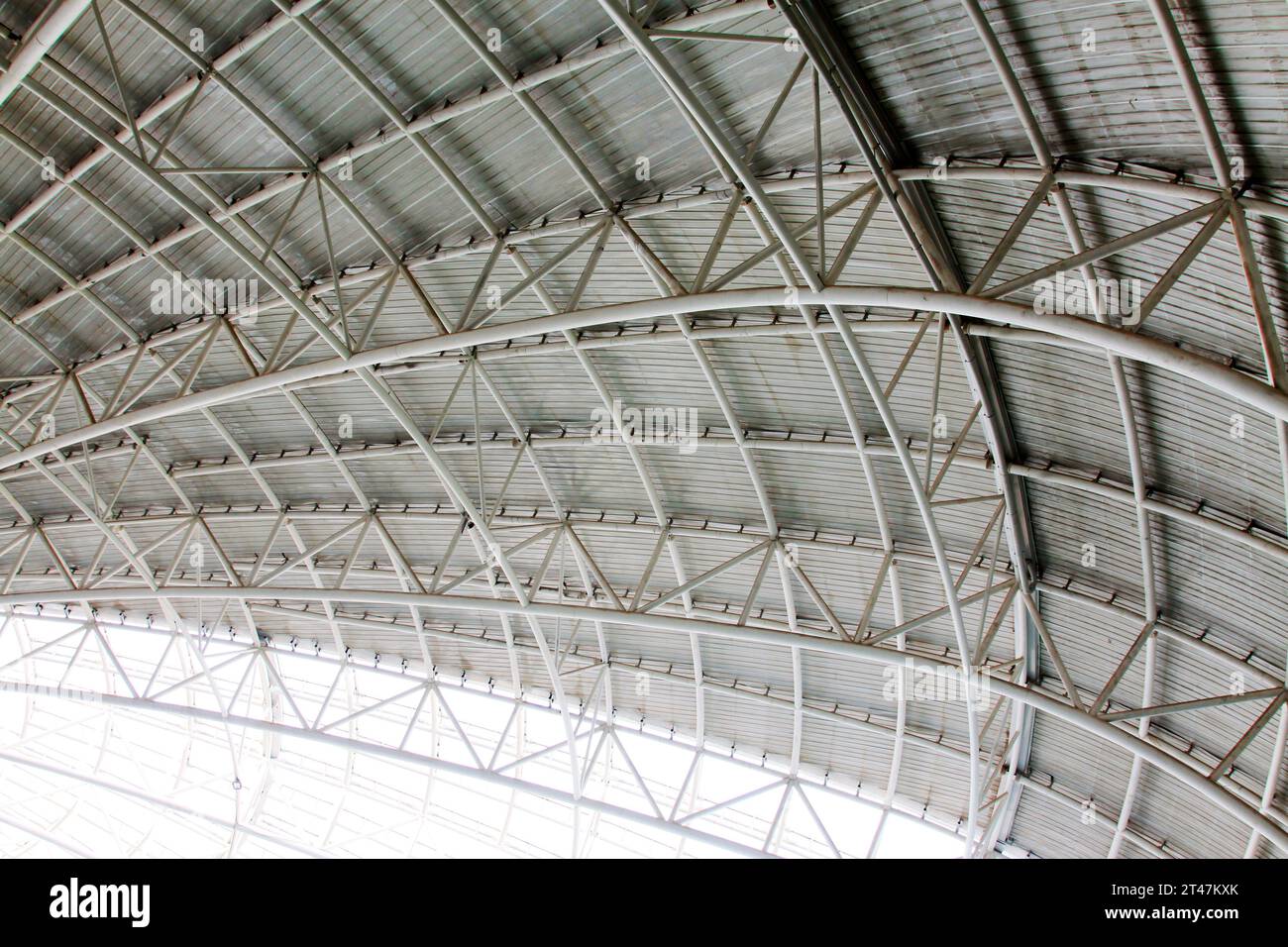 Large steel structure truss, closeup of photo Stock Photo - Alamy