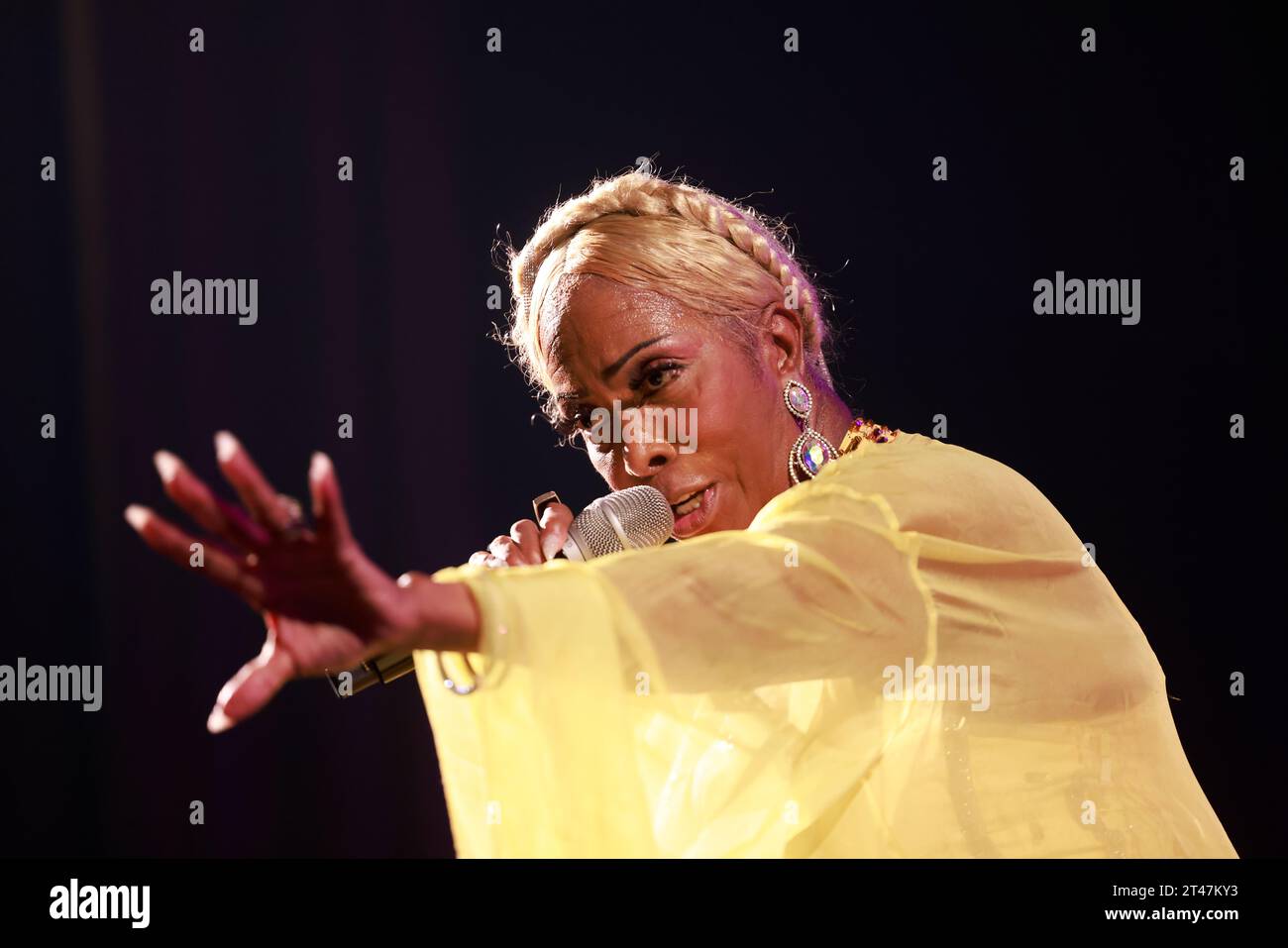 American singer Toni Green. Daughter of a jazz singer and trumpeter ...