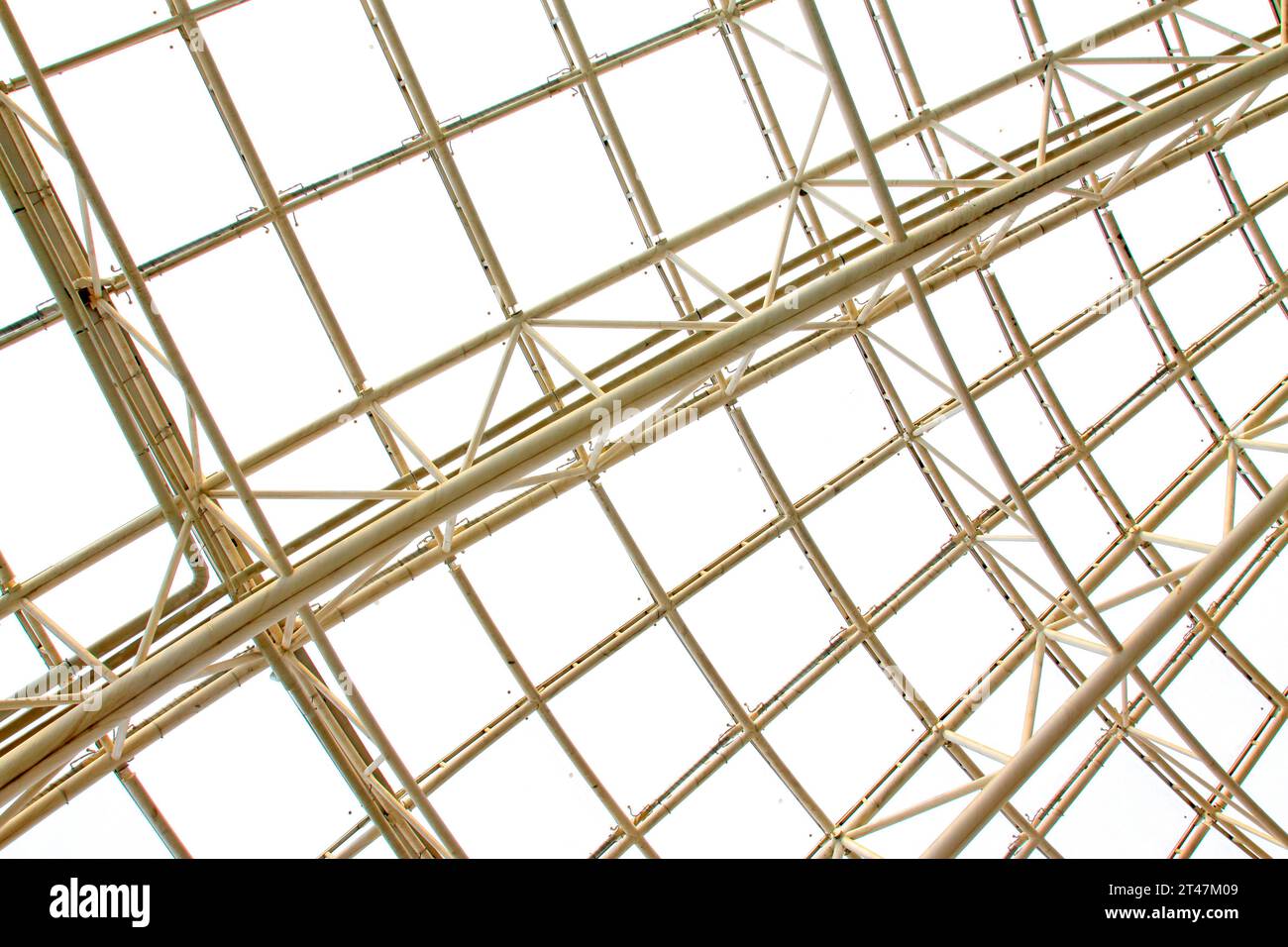 Large steel structure truss, closeup of photo Stock Photo - Alamy