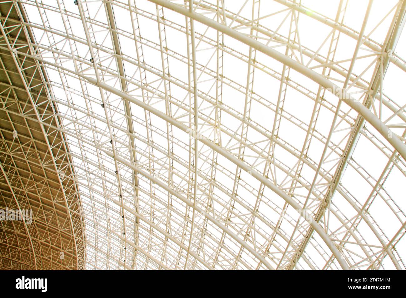 Large steel structure truss, closeup of photo Stock Photo - Alamy