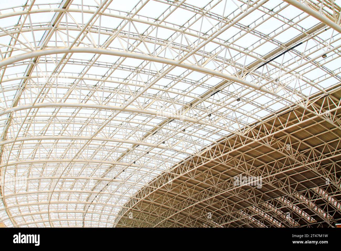 Large steel structure truss, closeup of photo Stock Photo - Alamy