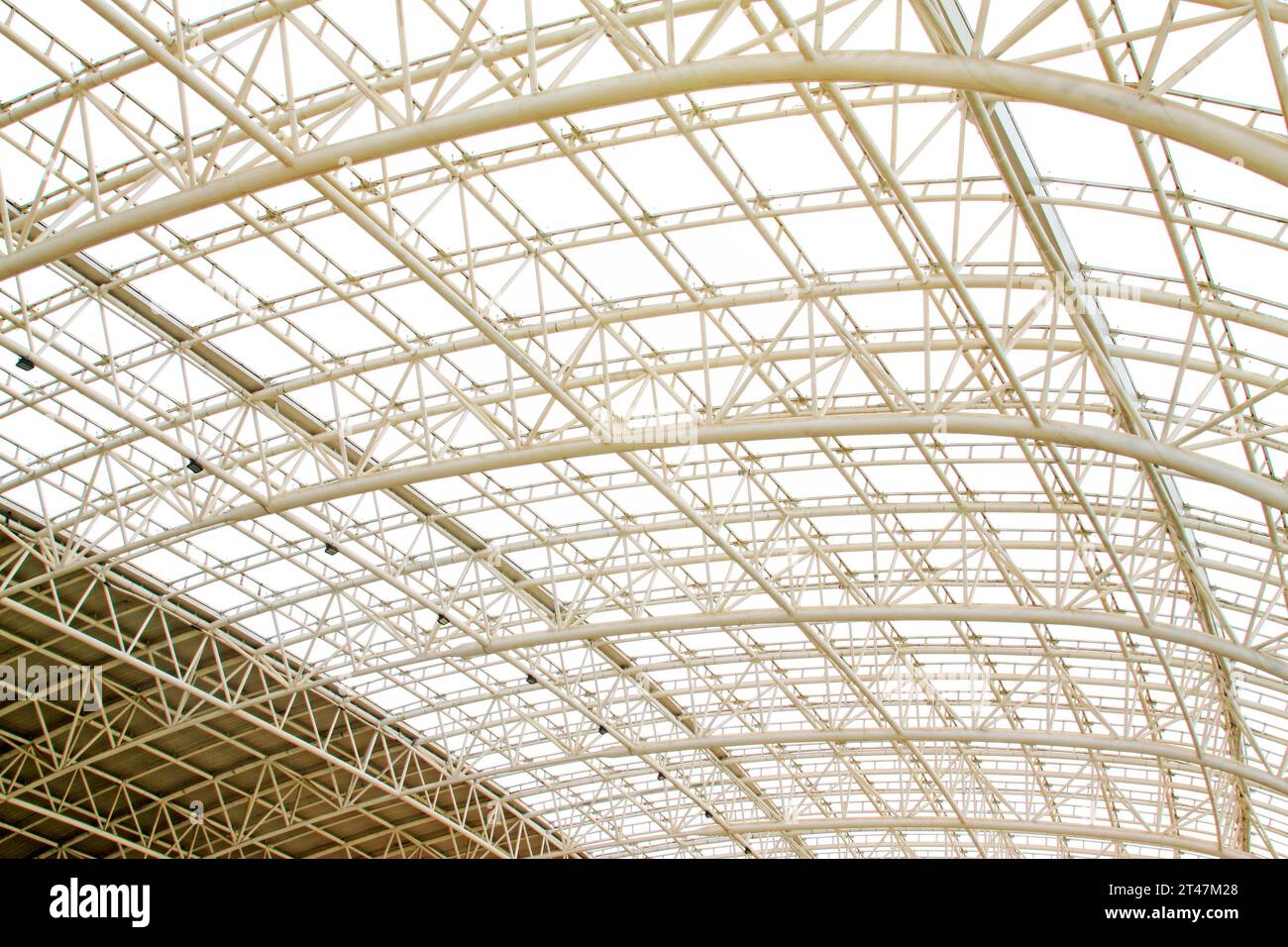 Large steel structure truss, closeup of photo Stock Photo - Alamy