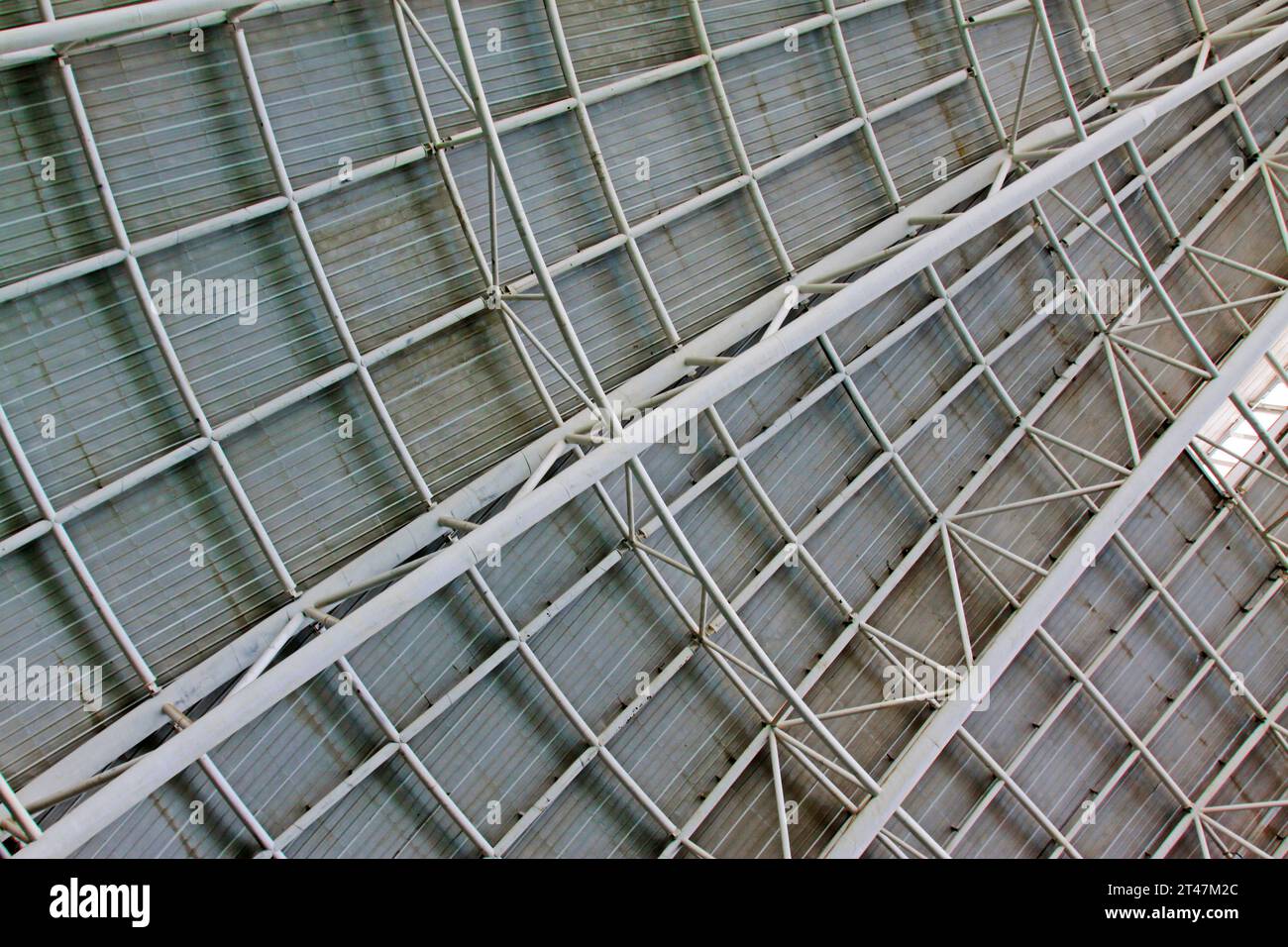 Large steel structure truss, closeup of photo Stock Photo - Alamy