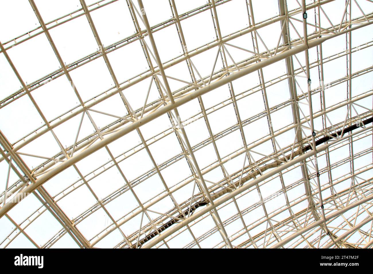 Large steel structure truss, closeup of photo Stock Photo - Alamy