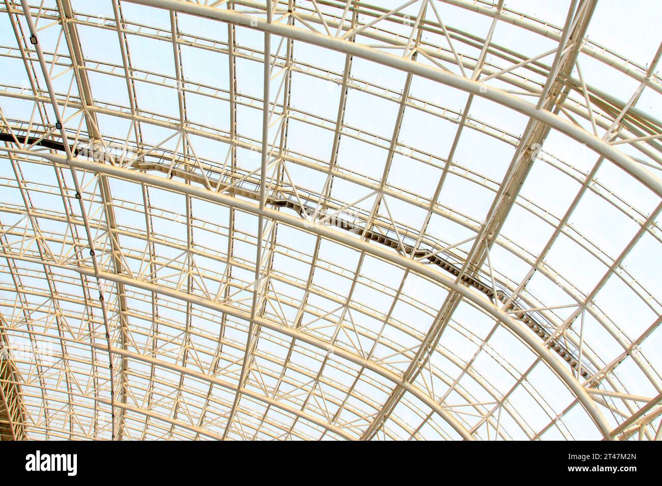 Large steel structure truss, closeup of photo Stock Photo - Alamy