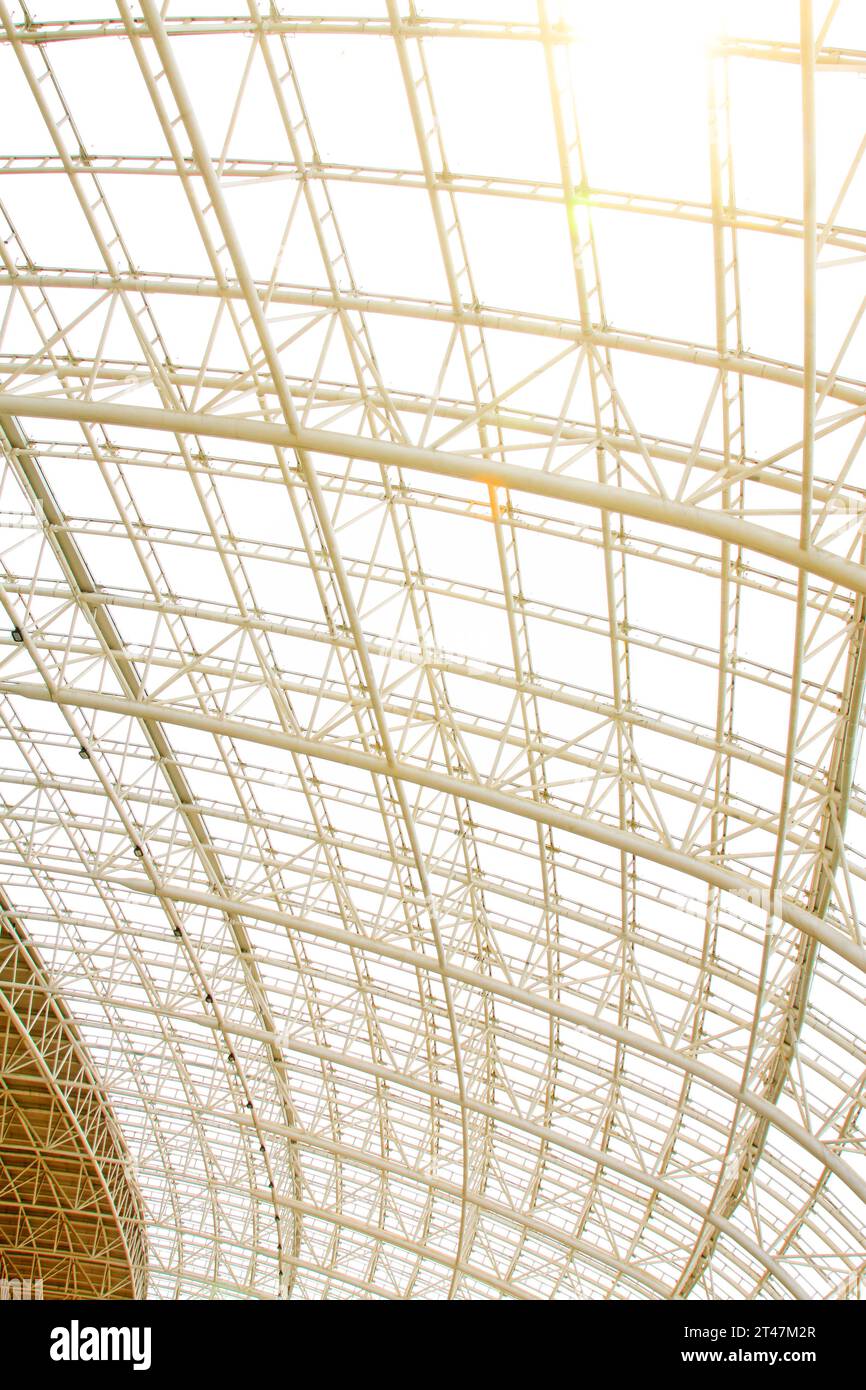 Large steel structure truss, closeup of photo Stock Photo - Alamy