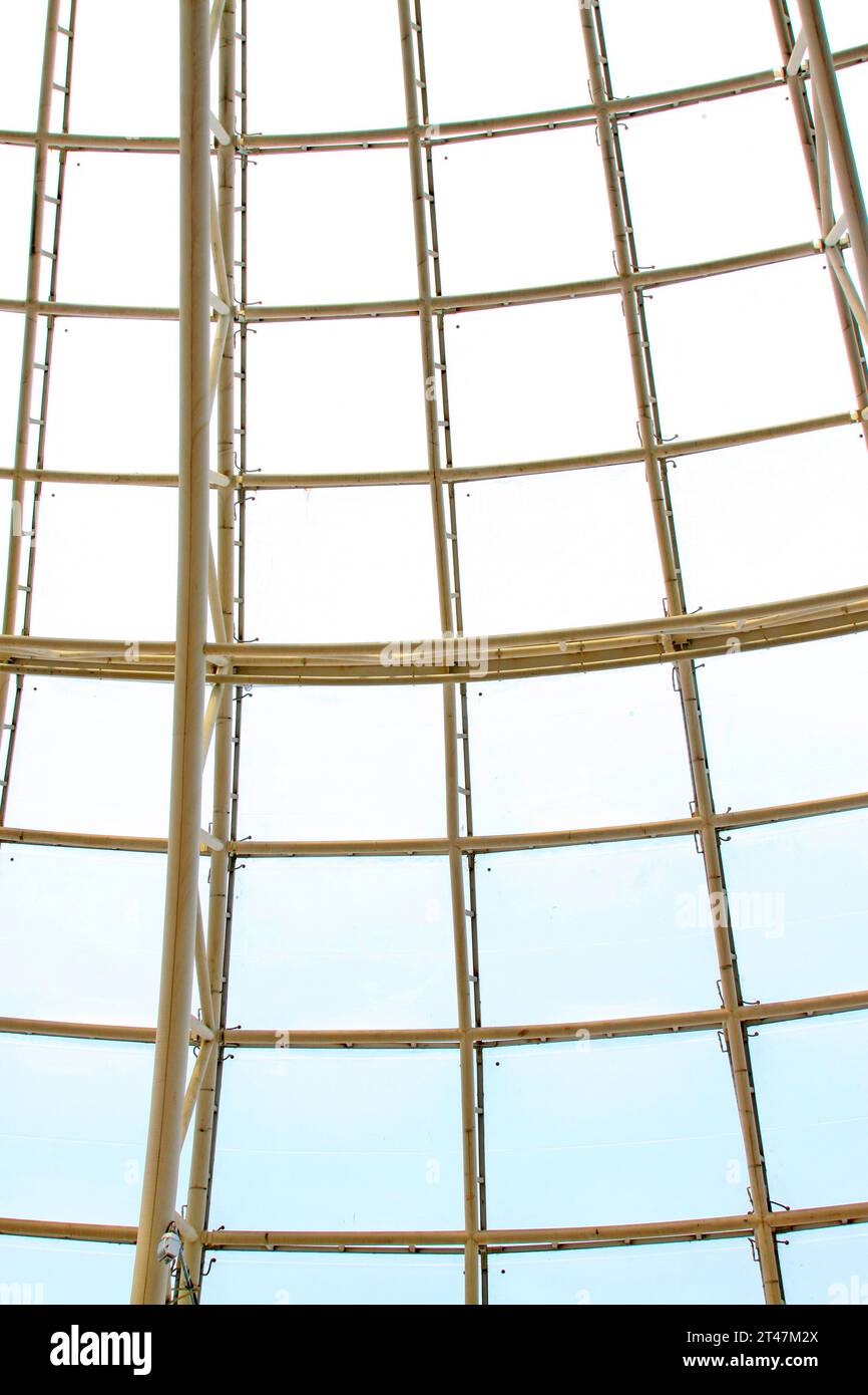 Large steel structure truss, closeup of photo Stock Photo - Alamy