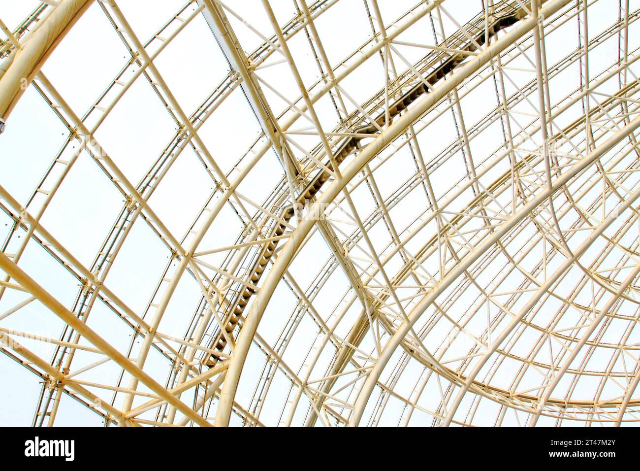 Large steel structure truss, closeup of photo Stock Photo - Alamy
