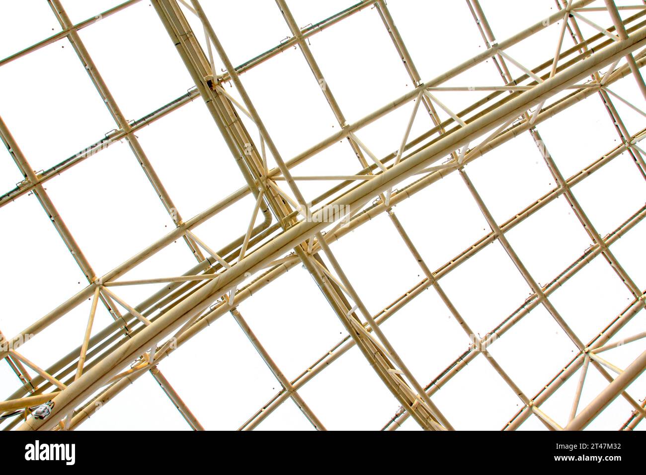 Large steel structure truss, closeup of photo Stock Photo - Alamy