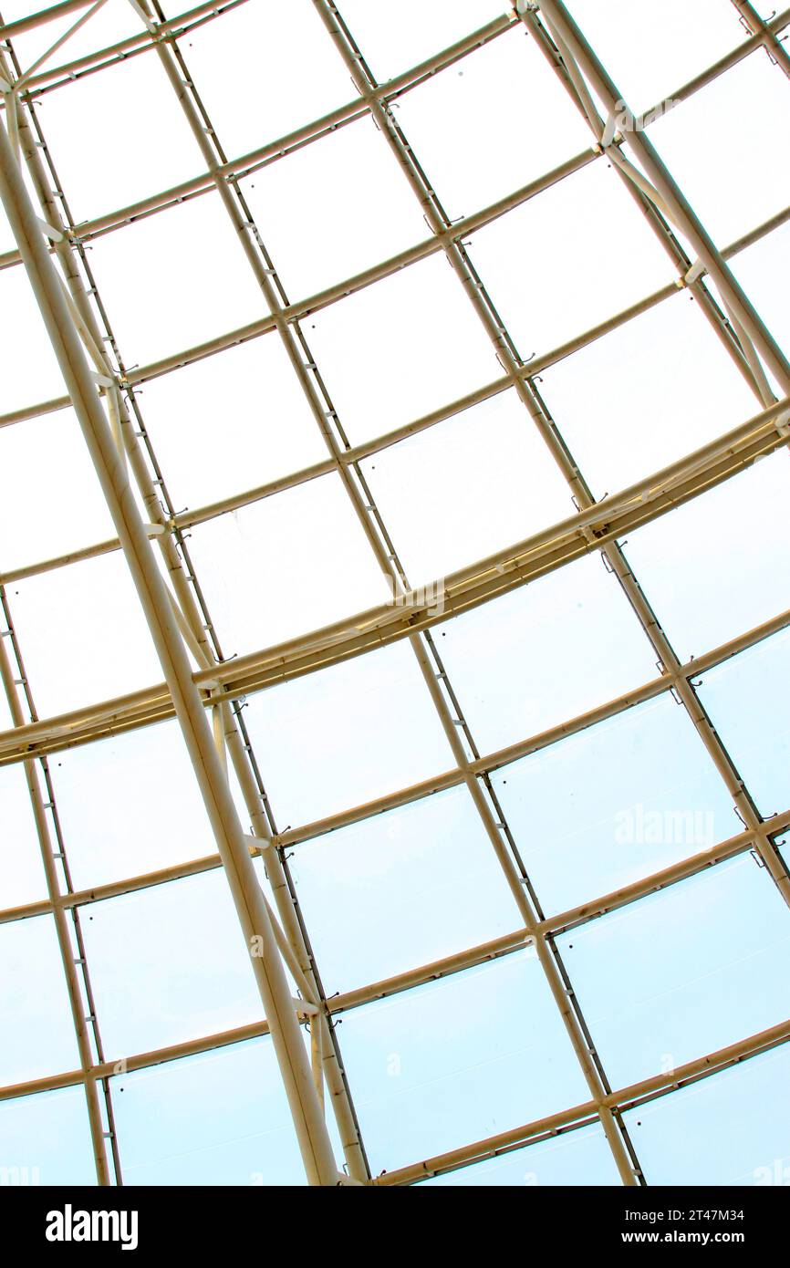 Large steel structure truss, closeup of photo Stock Photo - Alamy