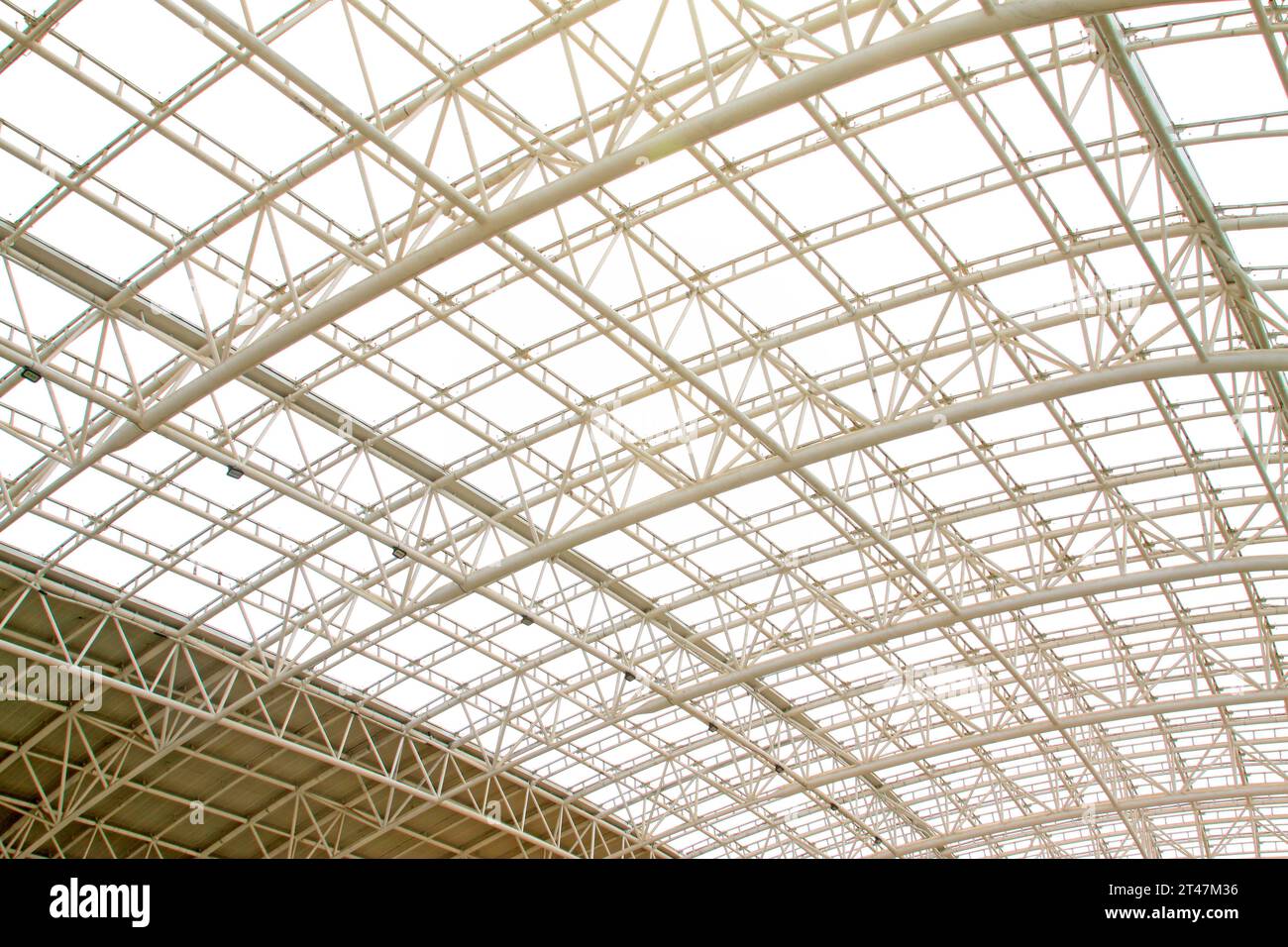 Large steel structure truss, closeup of photo Stock Photo - Alamy