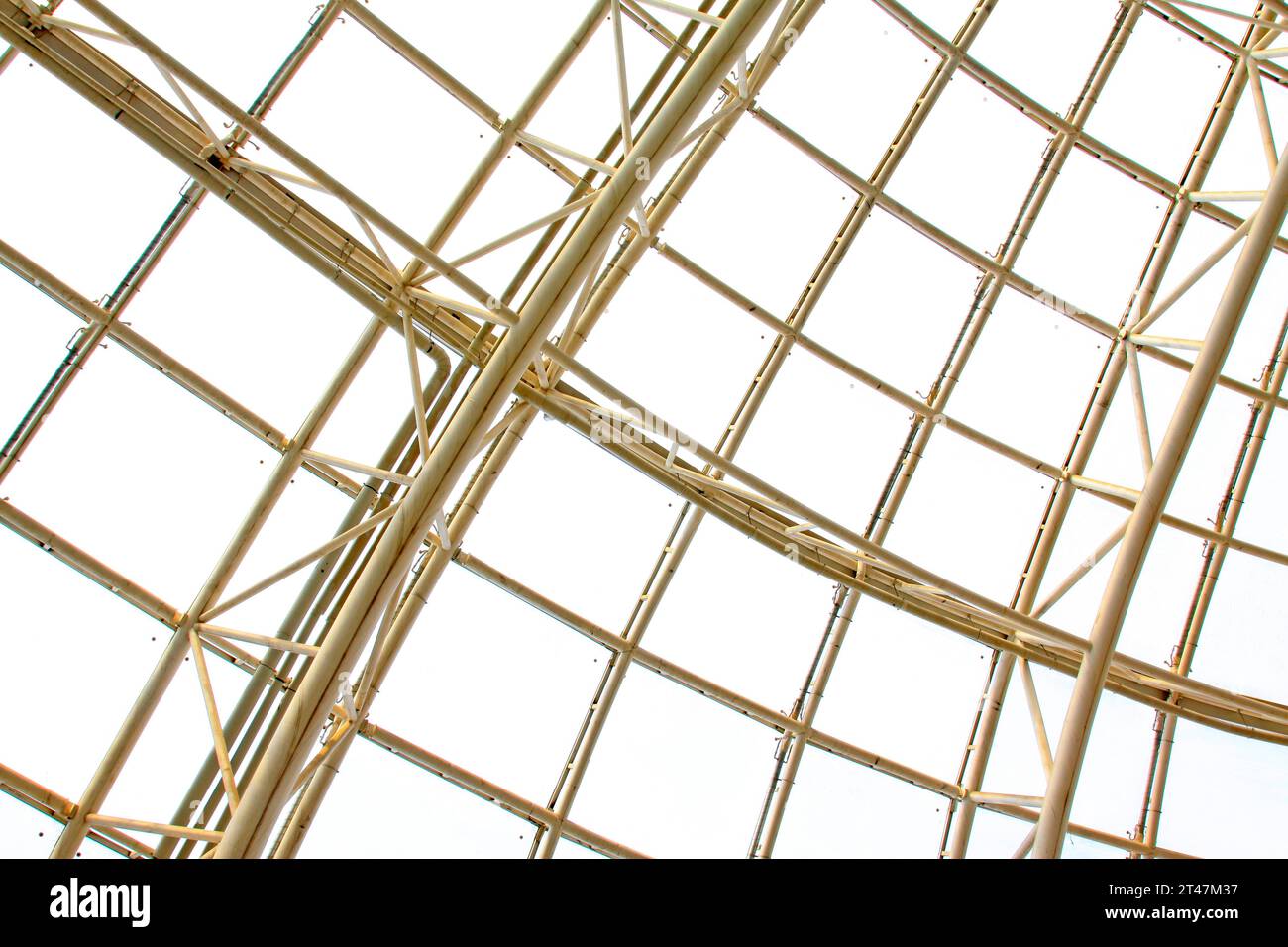 Large steel structure truss, closeup of photo Stock Photo - Alamy