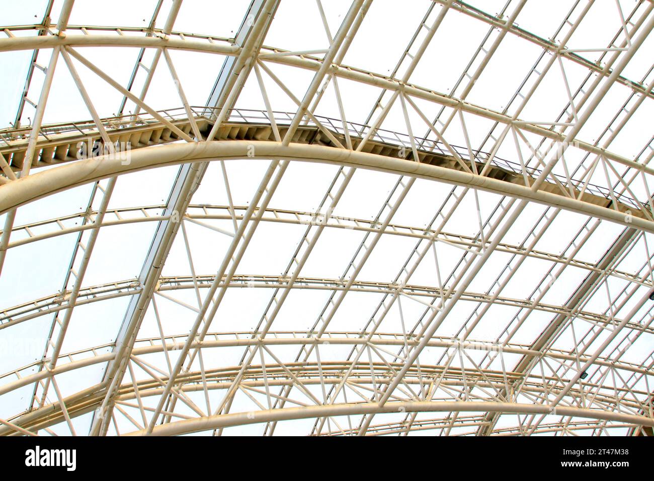 Large steel structure truss, closeup of photo Stock Photo - Alamy