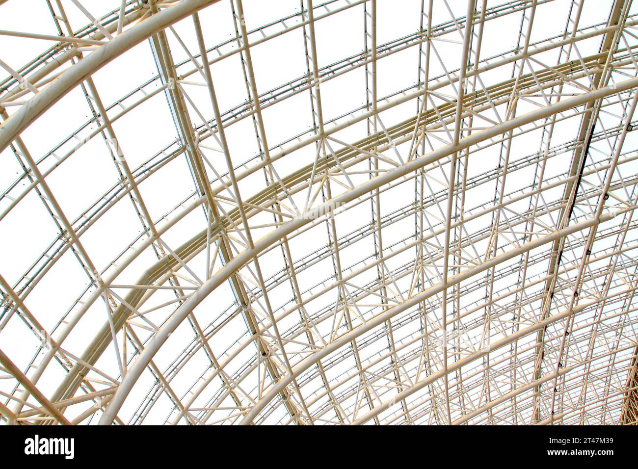 Large steel structure truss, closeup of photo Stock Photo - Alamy