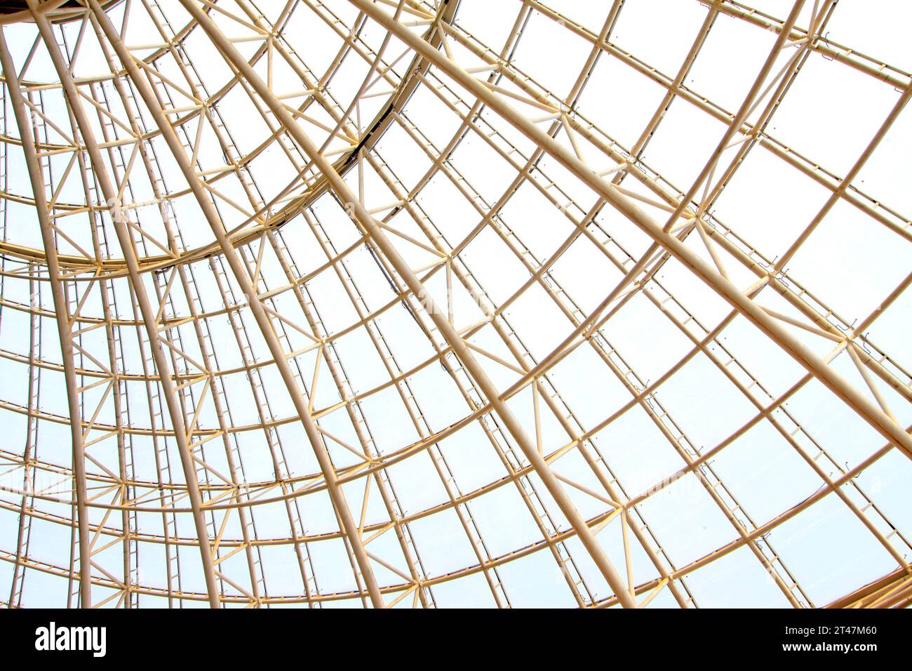 Large steel structure truss, closeup of photo Stock Photo - Alamy