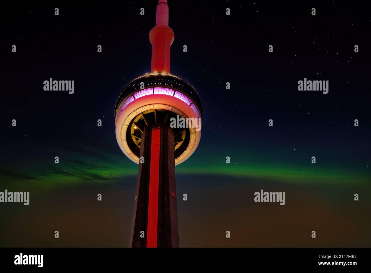 CN Tower at Night, Toronto, Canada Stock Photo - Alamy