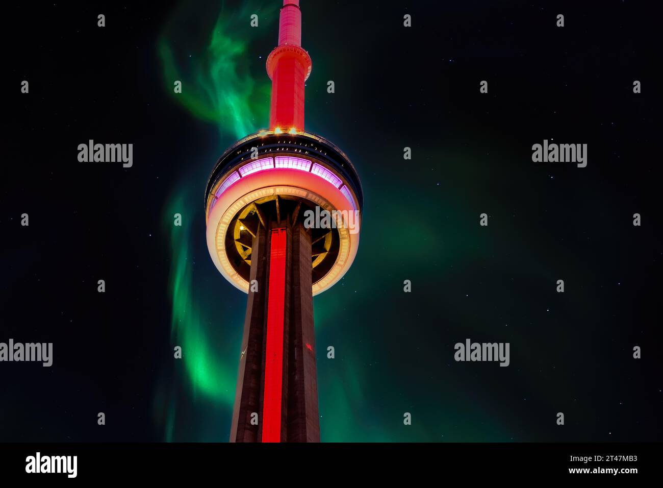 CN Tower at Night, Toronto, Canada Stock Photo - Alamy