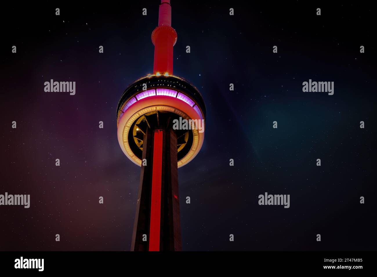 Cn tower at night hi-res stock photography and images - Alamy