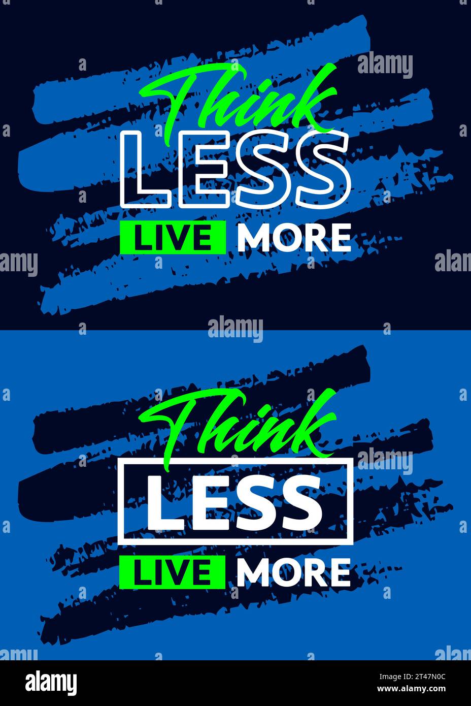 Think less live more motivational quotes stroke background, , Short ...