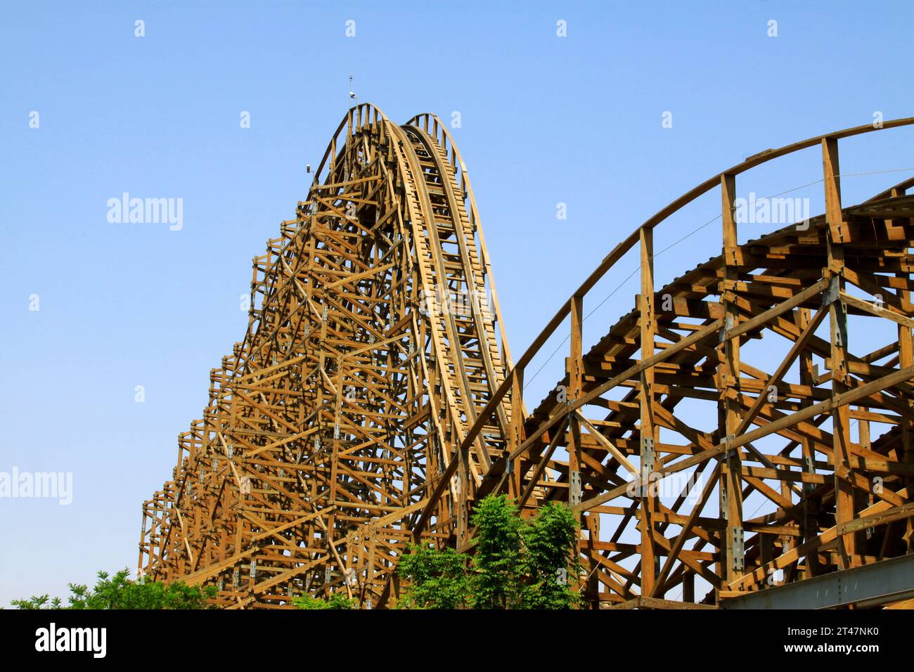 Wooden roller coaster hi-res stock photography and images - Alamy