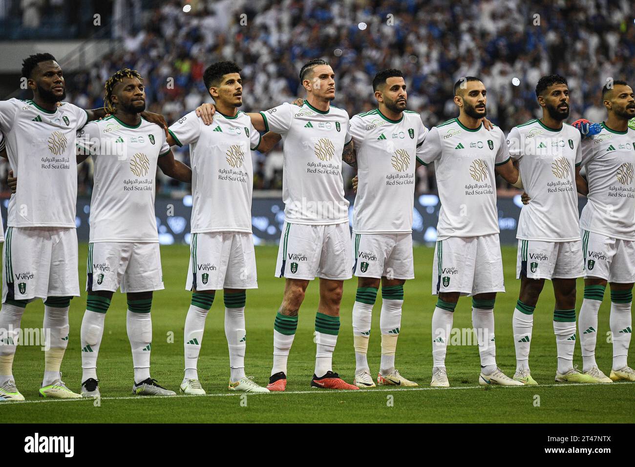 Players of Al-Ahli SFC prior the Match Day 11 of the SAFF Roshn Saudi ...