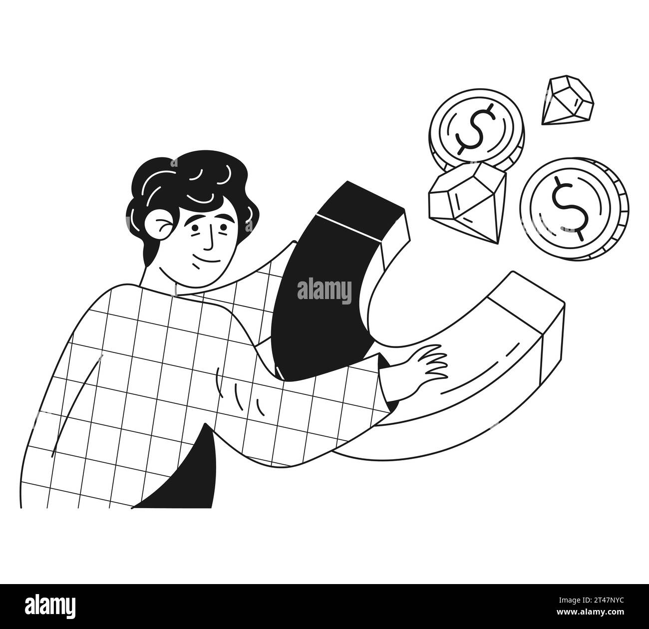 Attracts money Black and White Stock Photos & Images - Alamy