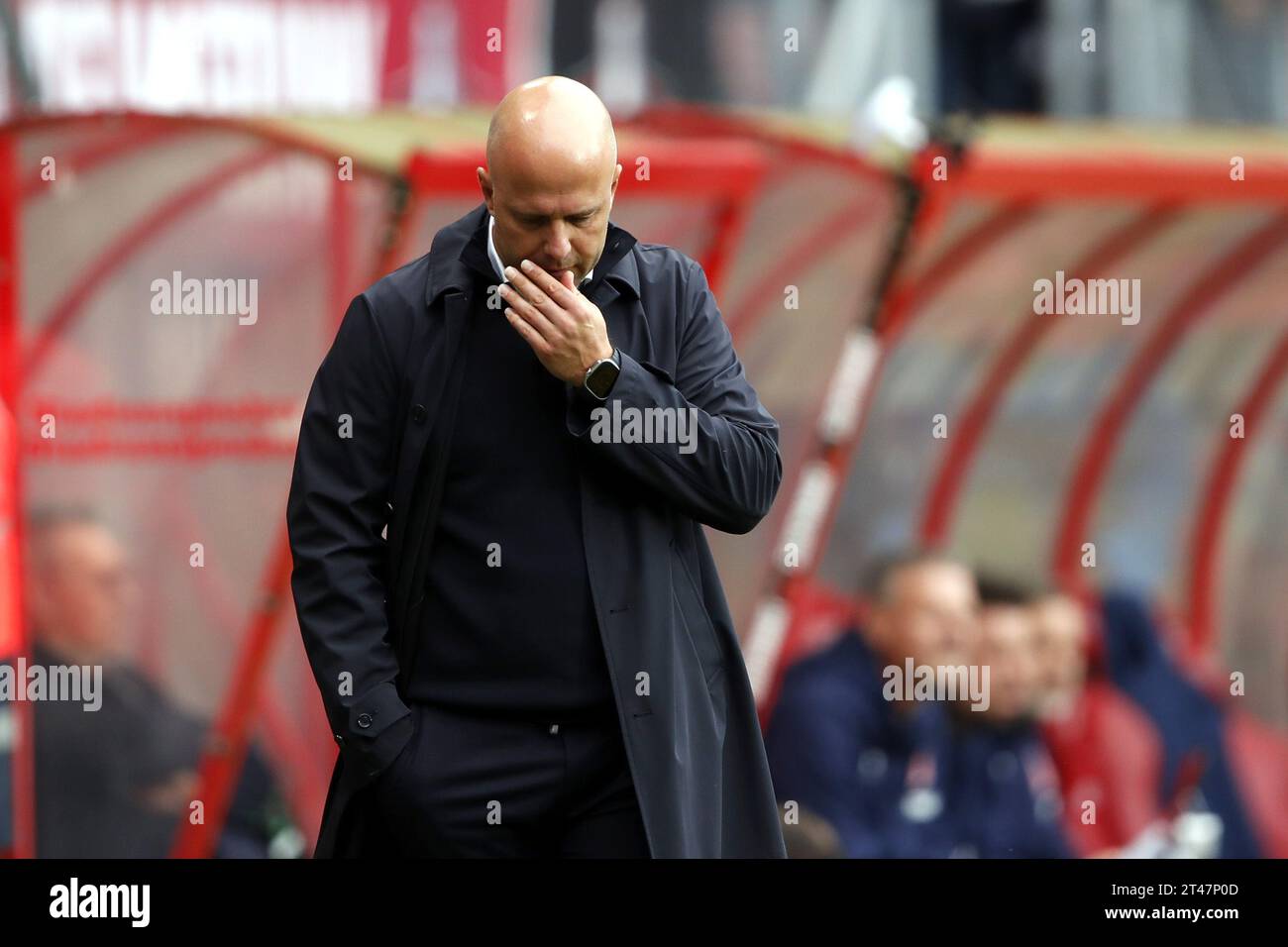 ENSCHEDE - Feyenoord coach Arne Slot during the Dutch Eredivisie match ...
