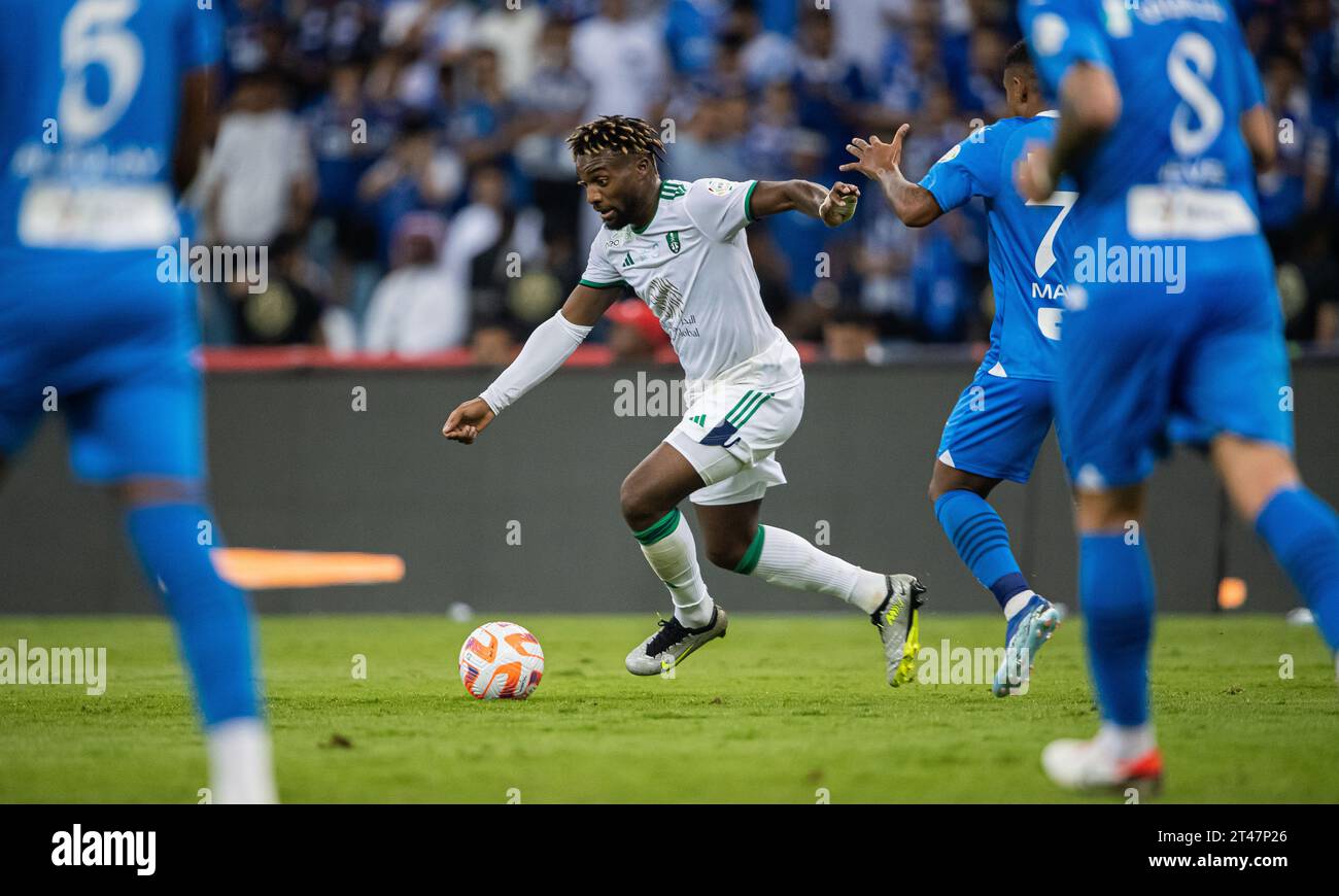 Allan Saint-Maximin of Al-Ahli SFC during the Match Day 11 of the SAFF ...