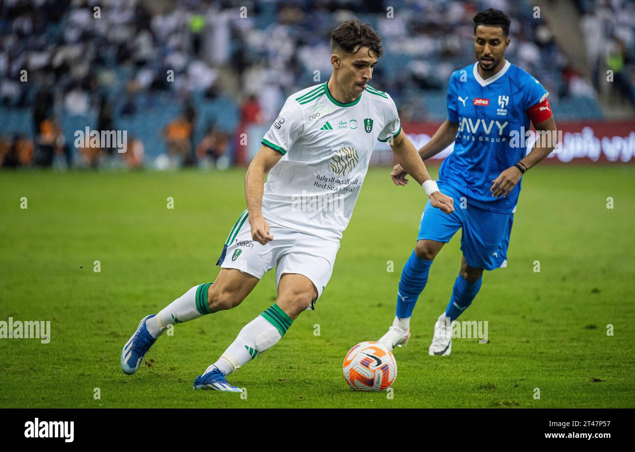 Gabriel Veiga of Al-Ahli SFC during the Match Day 11 of the SAFF Roshn ...