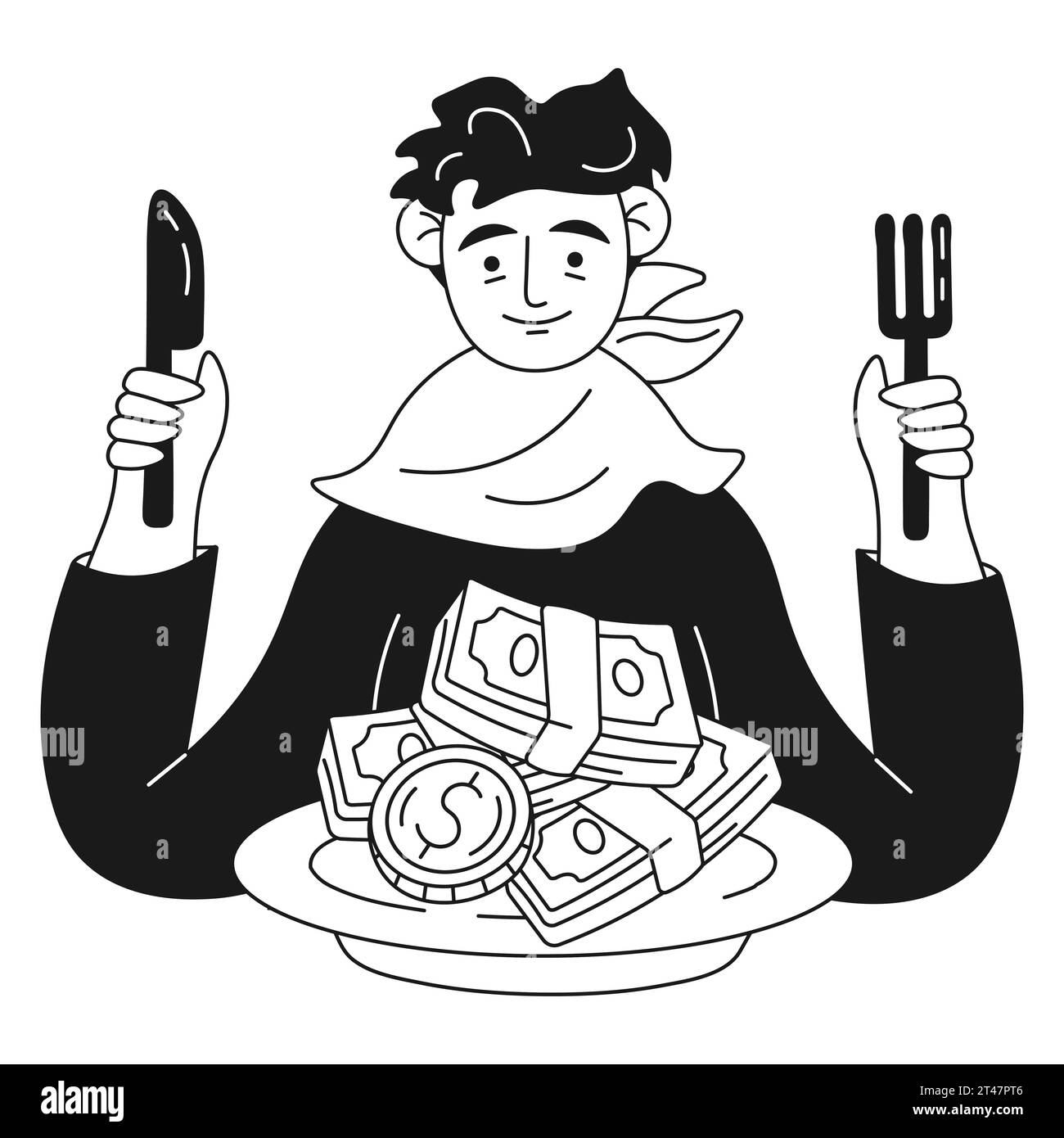 All in illustration Black and White Stock Photos & Images - Alamy