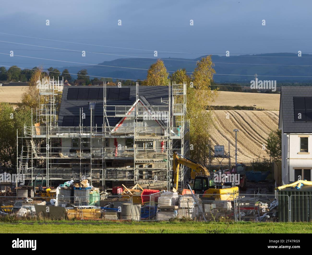 New housing development building site for increased demand in rural ...
