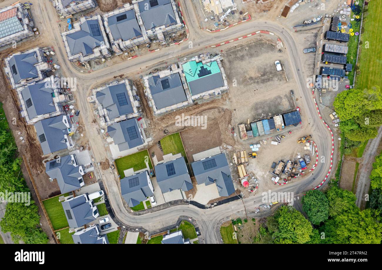 New housing development building houses for increased demand in rural ...