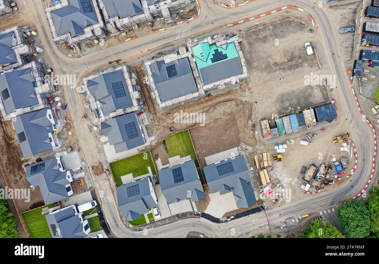 New housing development building houses for increased demand in rural ...