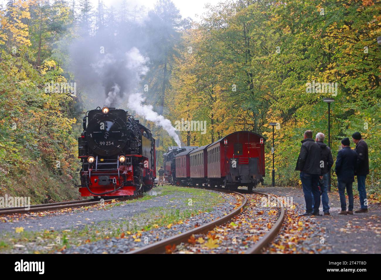 Wernigerode, Germany. 29th Oct, 2023. A train of the Harzer ...