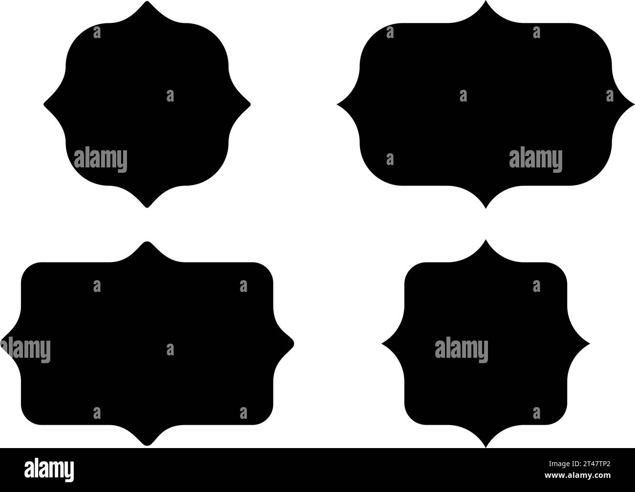 label tag Frame design Set. Vector illustration Stock Vector Image ...