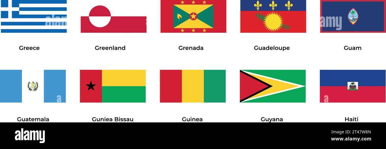 Greenland haiti flag Cut Out Stock Images & Pictures - Alamy