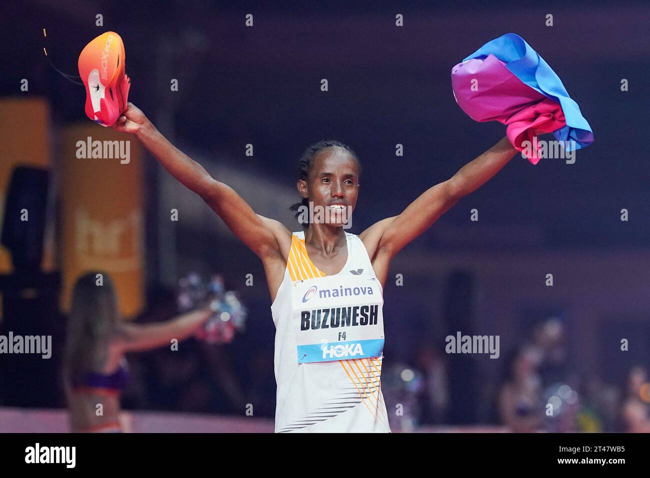 29 October 2023, Hesse, Frankfurt/Main: Athletics, Marathon, Women. The ...